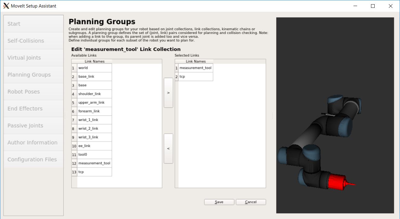 compas_fab - Creating a MoveIt! package from the custom created URDF