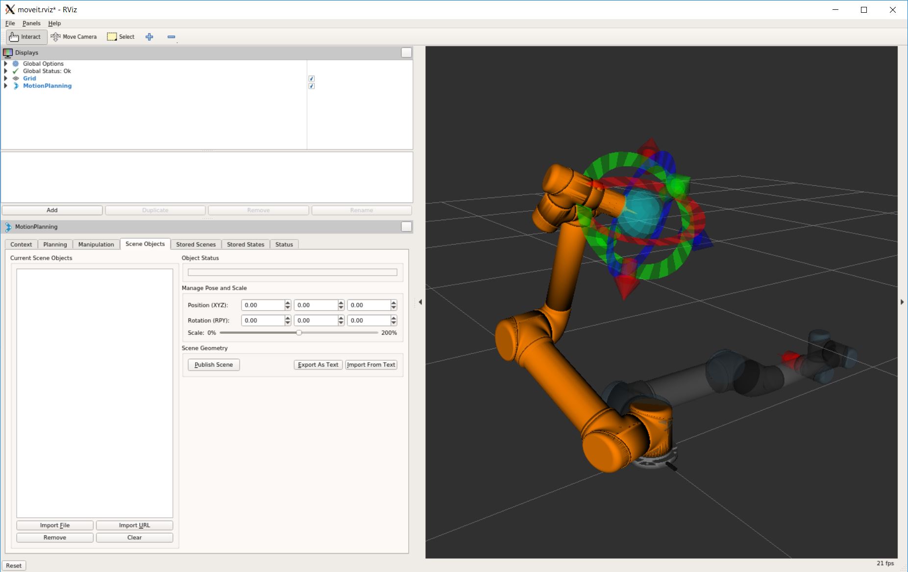 compas_fab - Creating a MoveIt! package from the custom created URDF